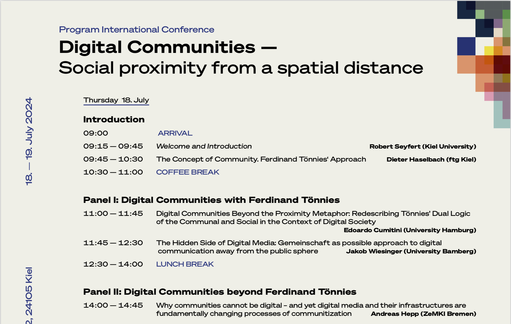 Lecture by Prof. Andreas Hepp: "Why communities cannot be digital - and ...